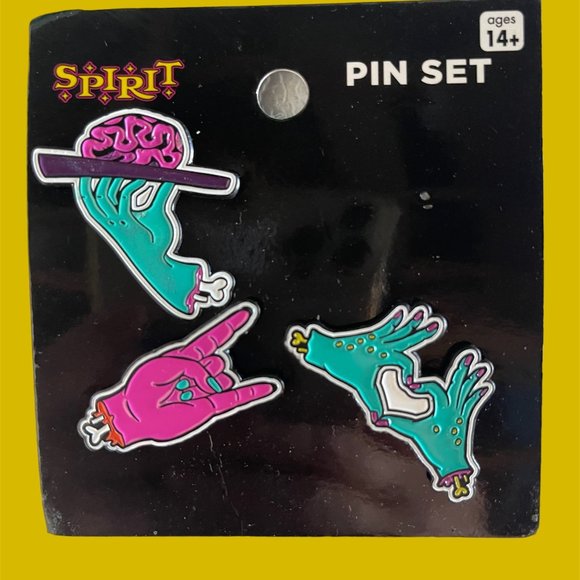 Spirit | Party Supplies | Spirit Halloween Rare Exclusive Pin Set Of 3 ...